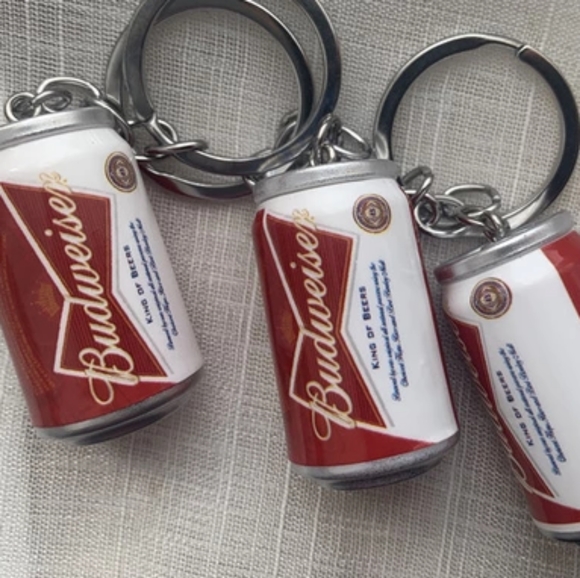 Accessories | Simulation Canned Beer Budweiser Keychain | Poshmark